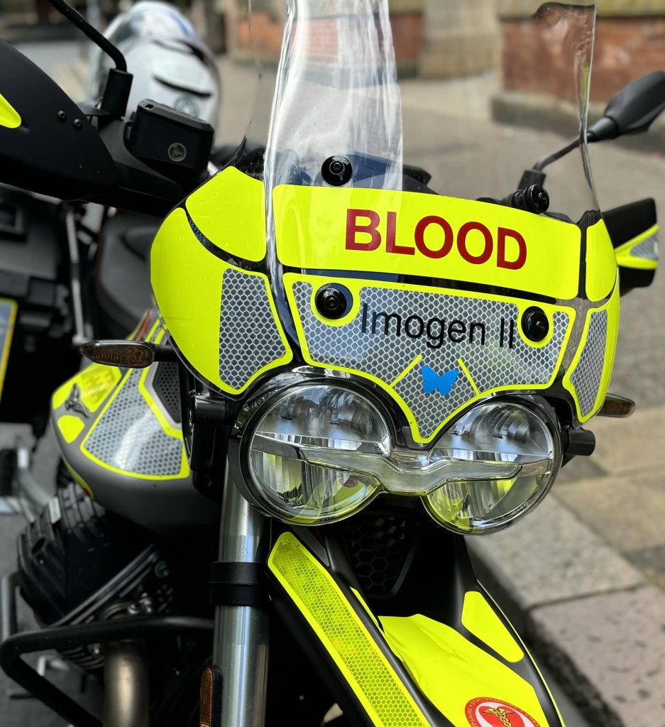 Blood Bike Imogen II | Shropshire, Staffordshire and Cheshire Blood Bikes